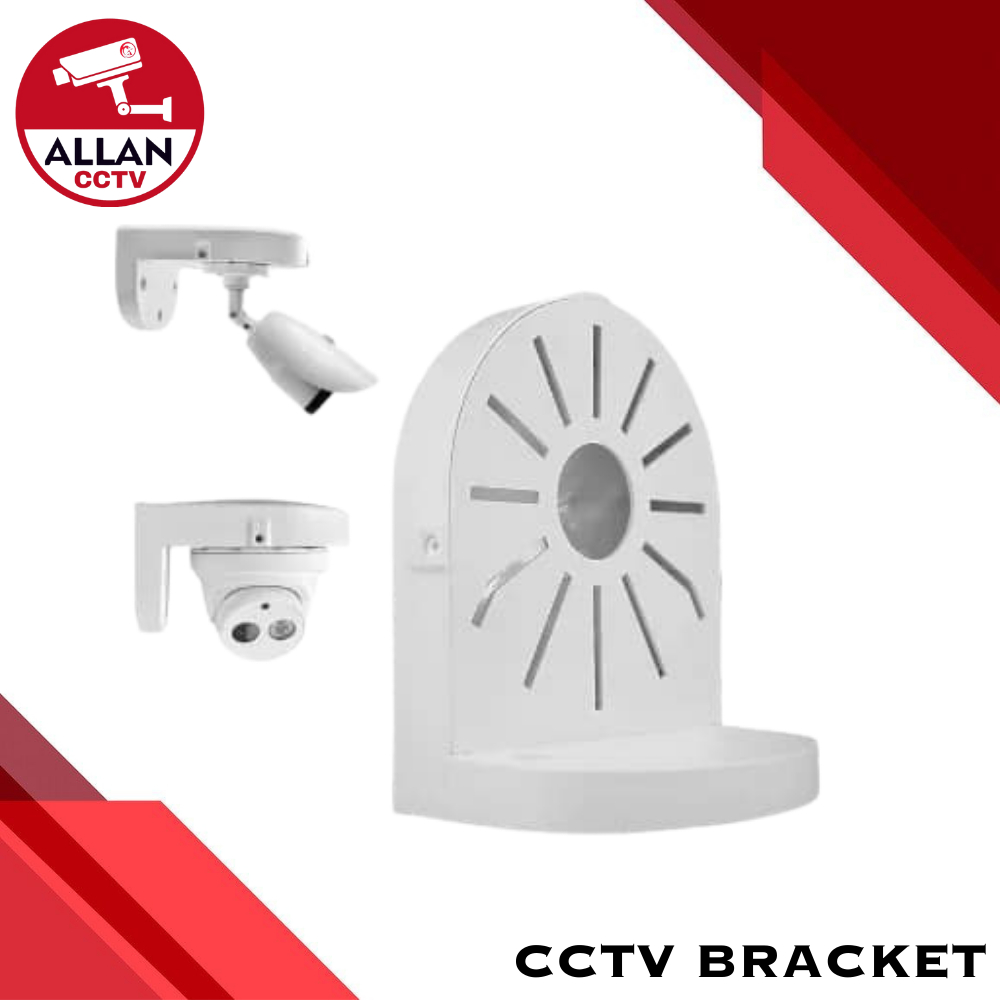 Allan CCTV Plastic CCTV Bracket Wall Mount L Type for Big Dome CCTV ...