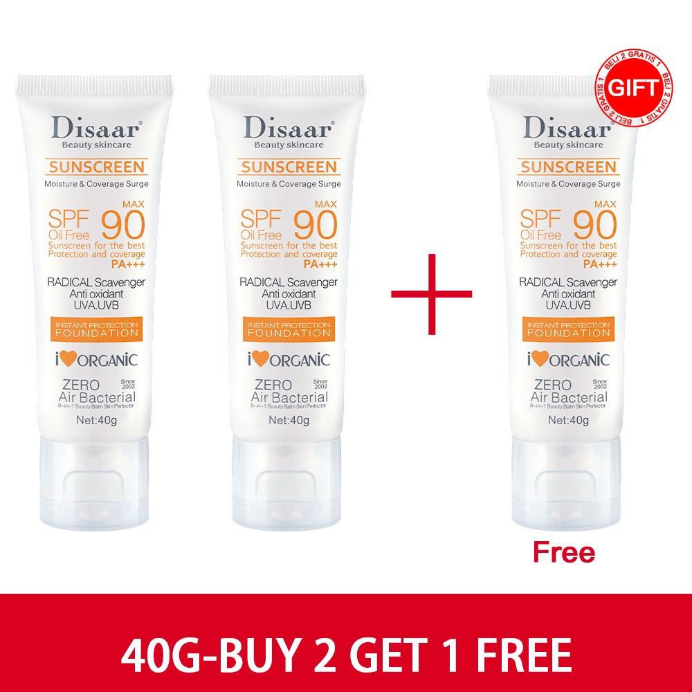 【BUY 2 GET 1 FREE】Disaar Sunscreen Skin Care Sunscreen SPF 90 Face and ...