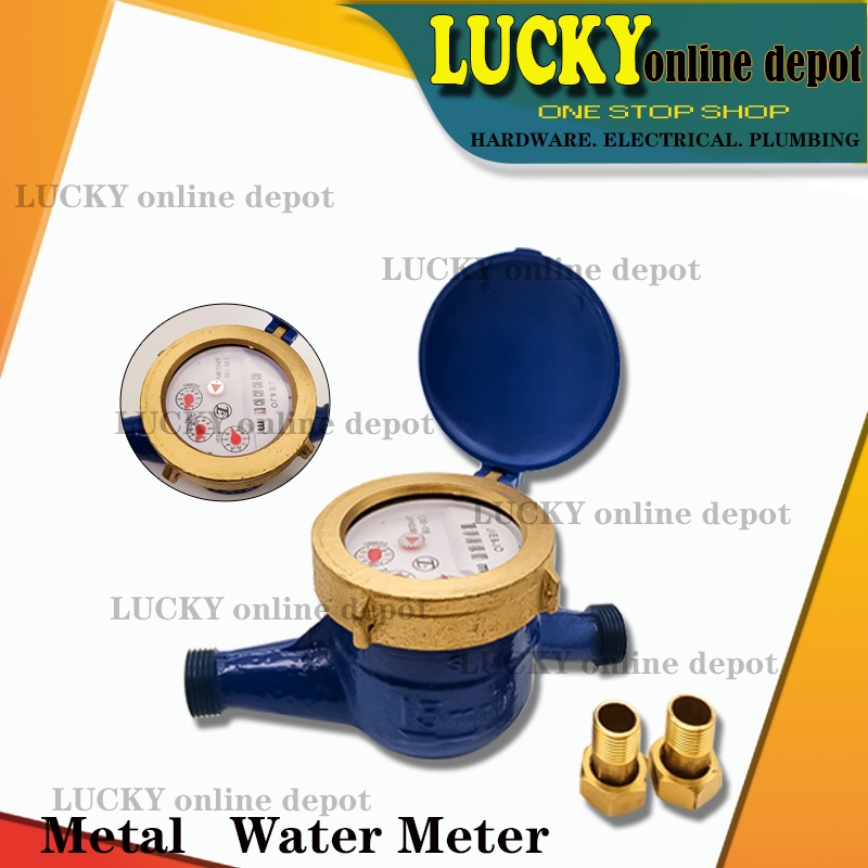 PVC/METAL/BRASS WATER METER/SUB METER 15MM | Shopee Philippines