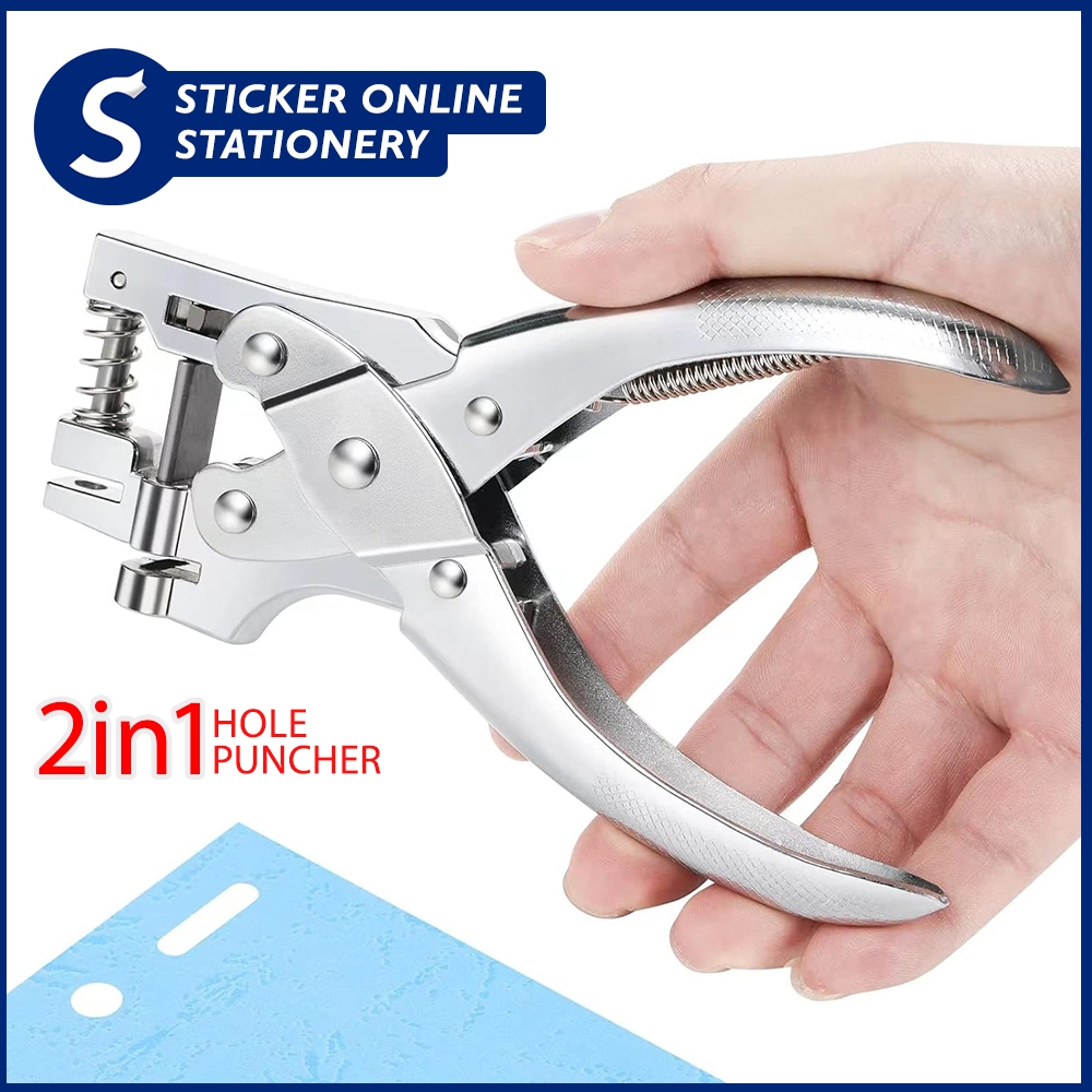 2in1 Hole Puncher Circular 3mm Rectangular 3*13mm ID Cutter Puncher ...