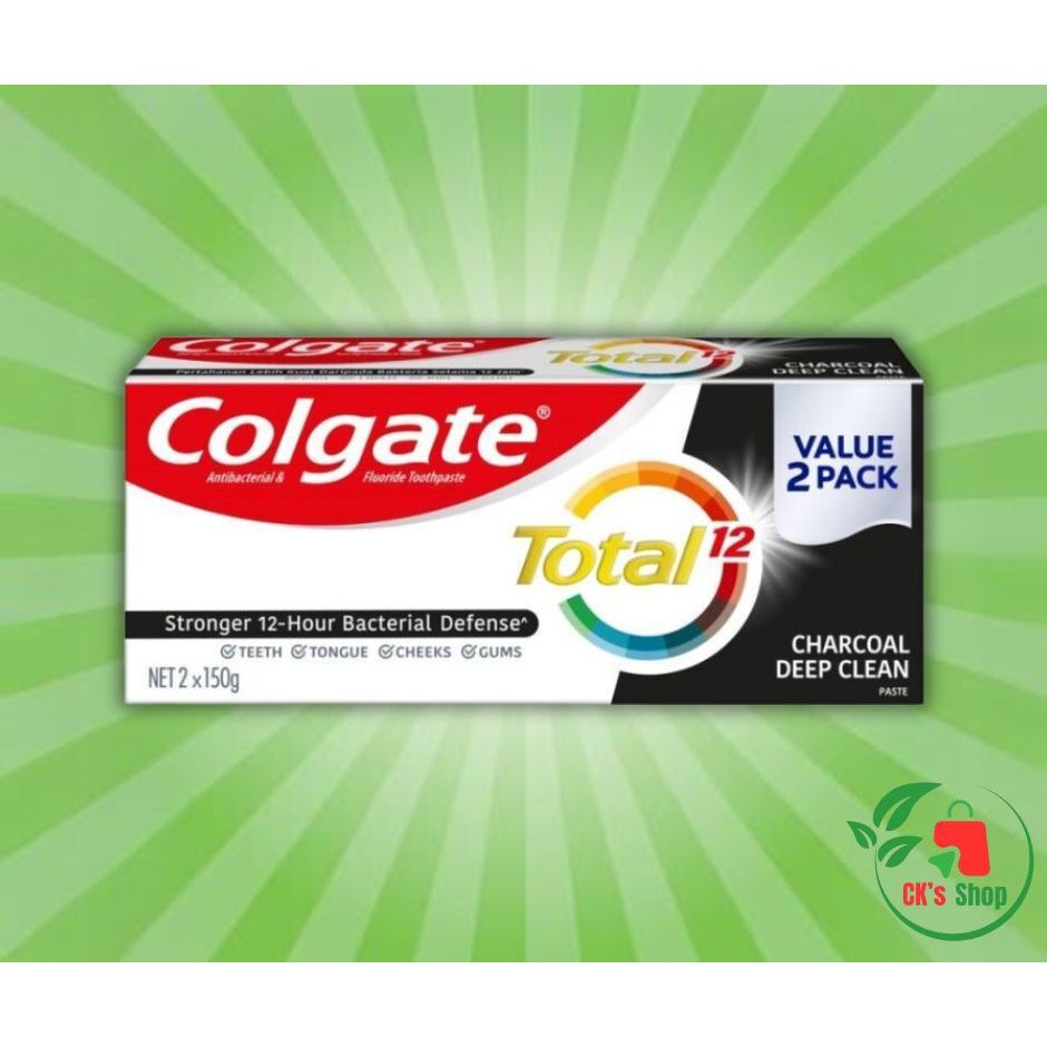 Colgate Total Charcoal Deep Clean Toothpaste (150g x 2pcs) | Shopee Philippines