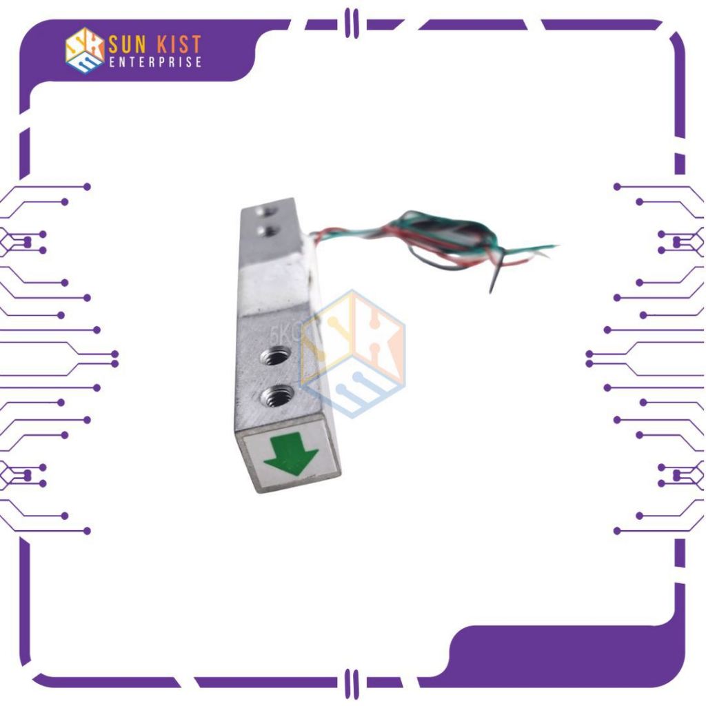 Load Cell Weight Sensor 5KG HX711 Module Electronic Scale Aluminum ...