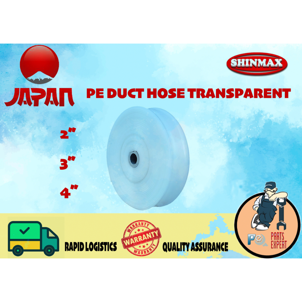 2” 3” 4” PE Hose Flat White Hose 10M-30M Flex Discharge Duct Hose 0.4MM ...