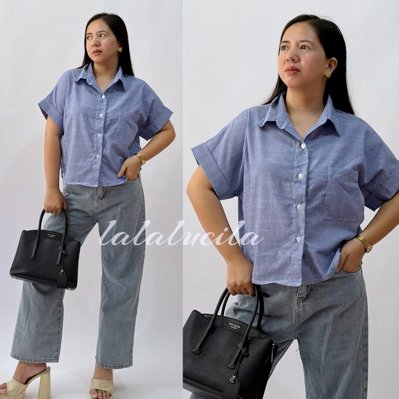 Jill PLUS SIZE POLO TOP Large-2XL 46” Bust Size | Shopee Philippines