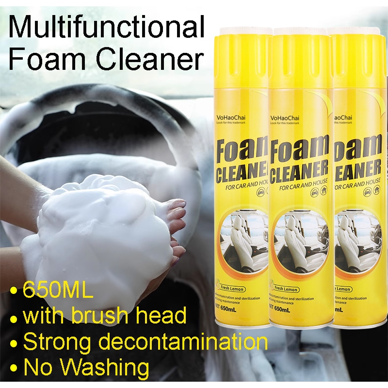 650ml Multipurpose Car Interior Spray Cleaning Car Interior Cleaner Foam Household Foam Cleaner ...