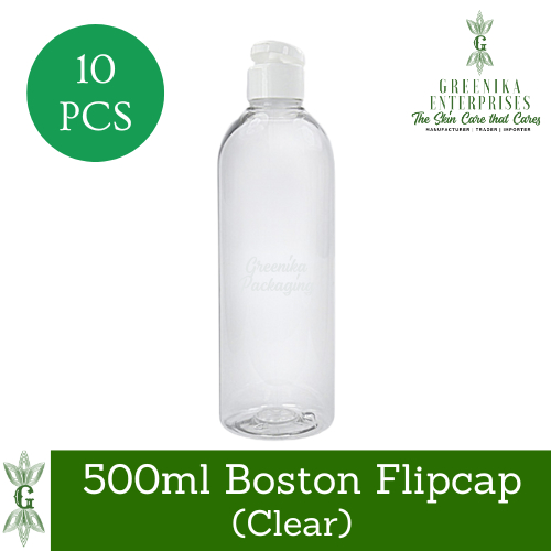 10 PCS - 500ML BOSTON CLEAR BOTTLE FLIP CAP | Shopee Philippines