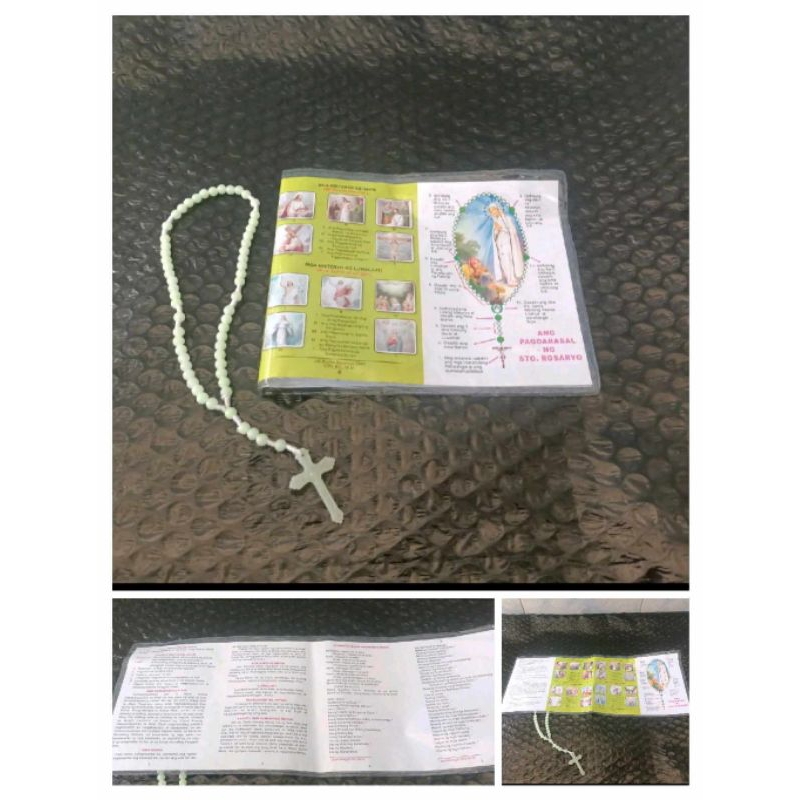 Prayer Rosary Guide with free rosary English/Tagalog | Shopee Philippines