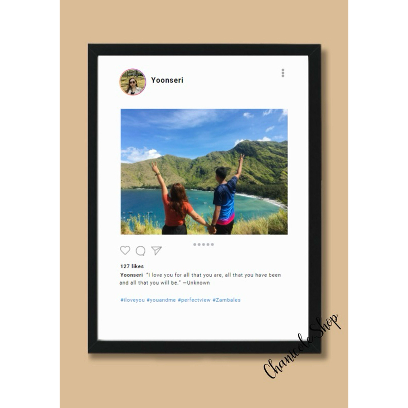 Customized/Personalized Wall Photo frame - A4 size FREE Inspired Instax ...