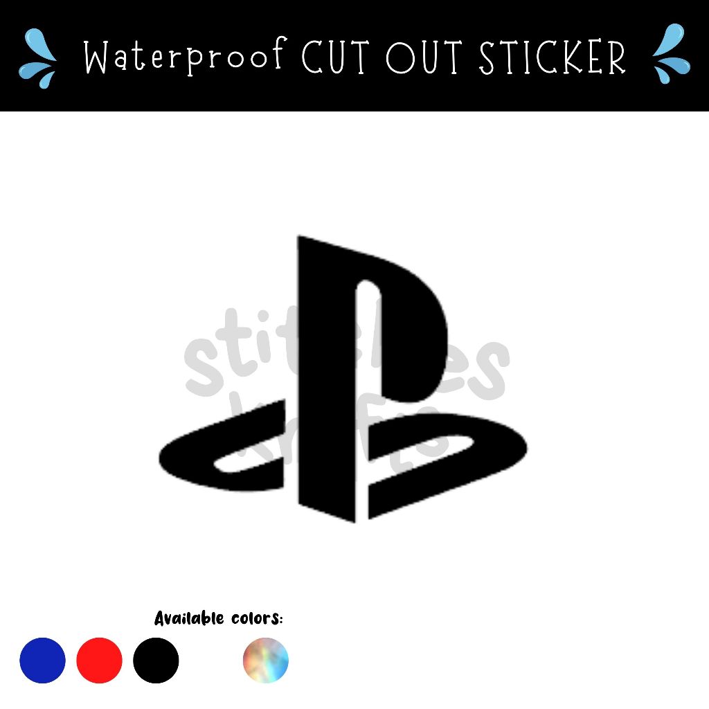 Playstation sticker waterproof cut out vinyl decal | Shopee Philippines