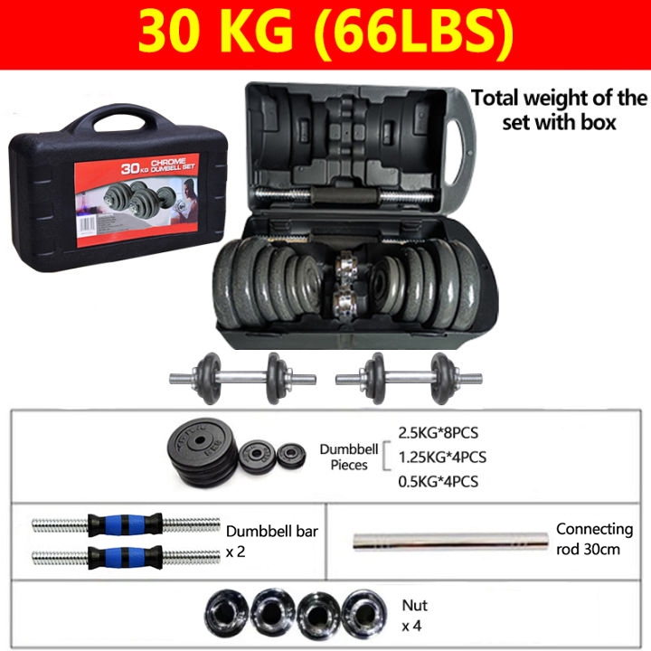【24H Delivery】Dumbbell Set for man Barbell Set 20KG/30KG/50KG Adjustment Dumbbells | Shopee ...