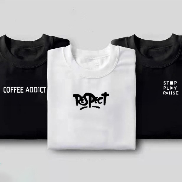 Unisex Respect Minimalist T-Shirt - Printed Graphic Statement Tee ...