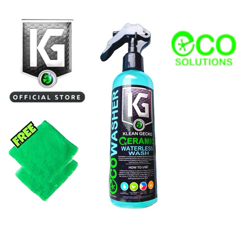 Klean Gecko - EcoWasher (Ceramic Waterless Wash) 250ml | Shopee Philippines