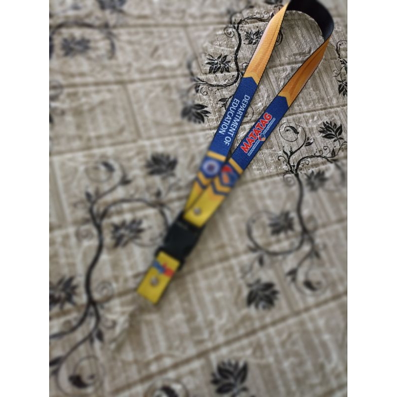 MATATAG Design yellow Lanyard ID sling | Shopee Philippines