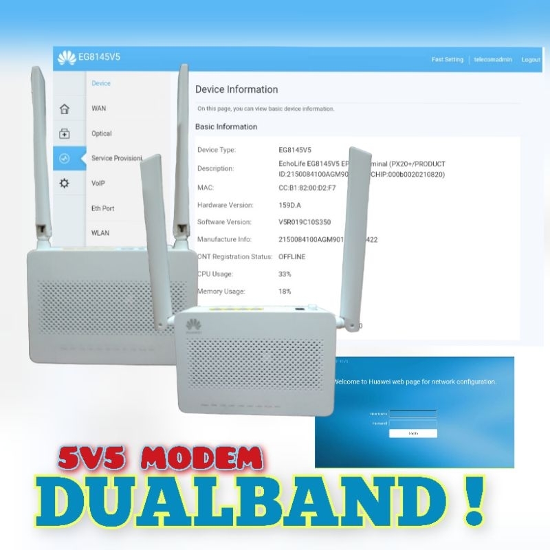 5V5 MODEM USED ( FLASH/REFLASH ) EPON READY | Shopee Philippines