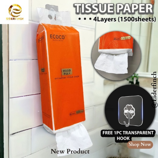 Buy 1 take 1 Native Wood Pulp Extractable Hanging Facial Tissue With ...