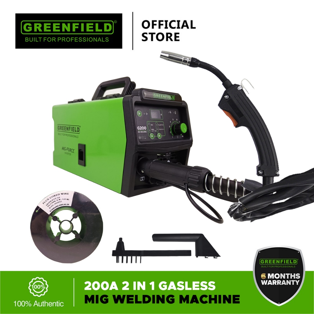 Greenfield MIG/MMA 2-IN-1 200A Inverter Welding Machine Plus TIG ...