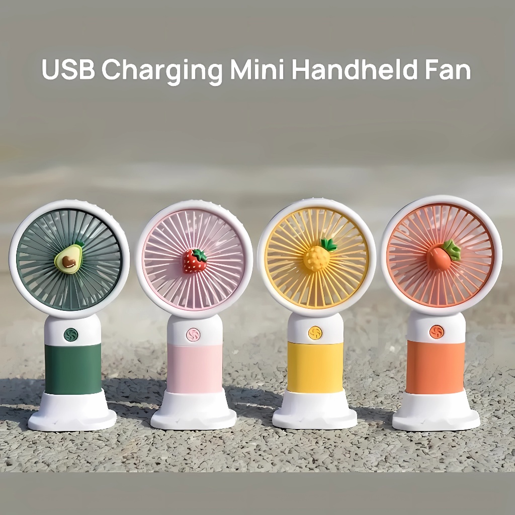 K11 Handheld Small Fan Mini USB Rechargeable Electric Fan Strapping ...