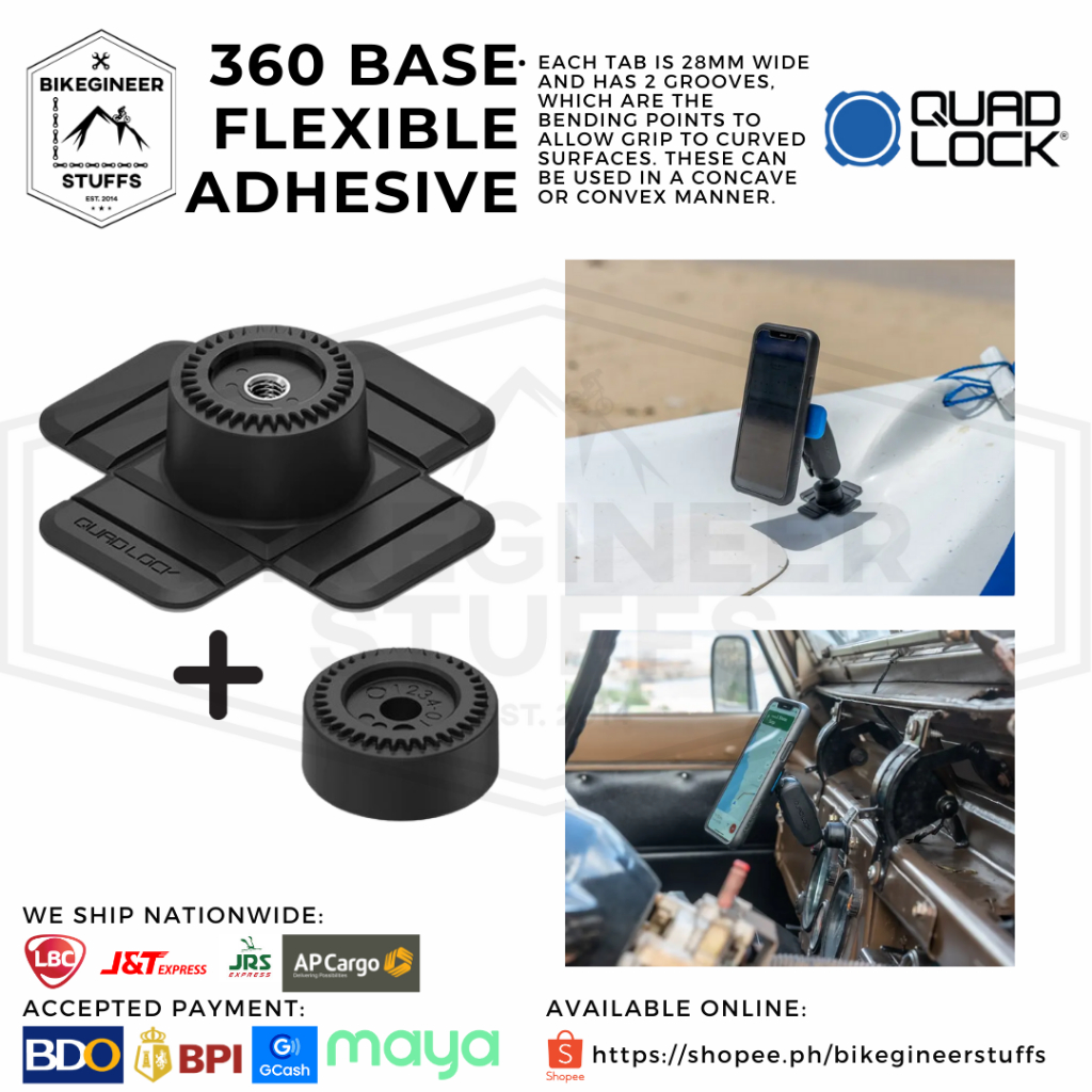 Quad Lock 360 Base Flexible Adhesive | Shopee Philippines