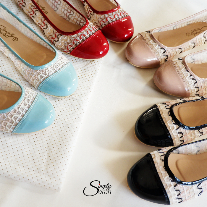 MARIKINA Simply Sarah Shoes Net Flat Doll Ballet Flat Shoes Sandals ...