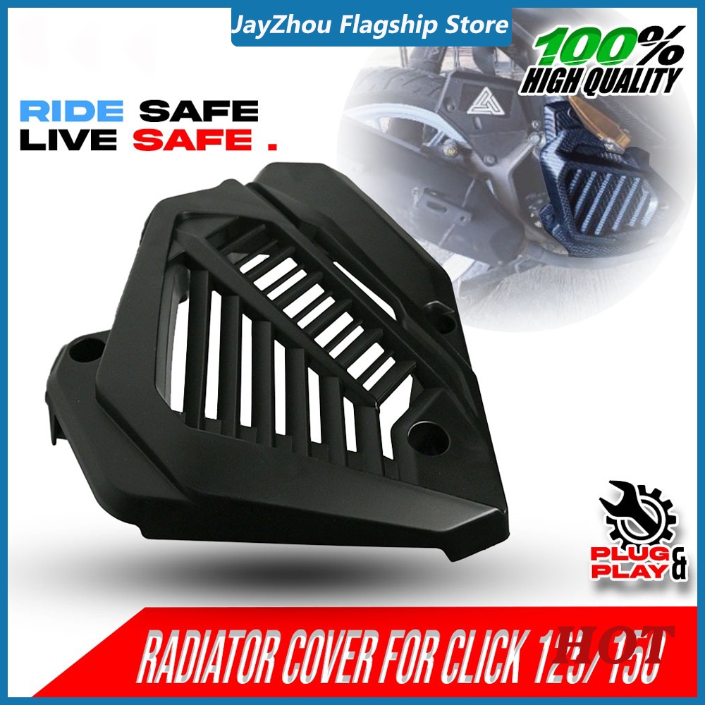 HONDA Radiator Cover CLICK 125i/150i COVER CARBON FOR CLICK V2 and V3 ...