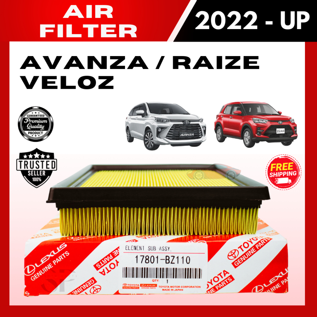 SALE! AIR FILTER for TOYOTA AVANZA / RAIZE / VELOZ (2022-Up) (17801 ...