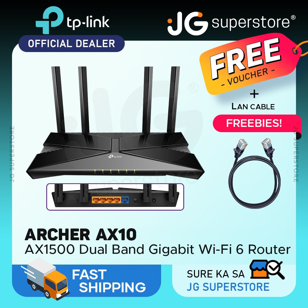 TP-Link Archer AX10 AX1500 Dual Band Gigabit MU-MIMO Wi-Fi 6 Router ...