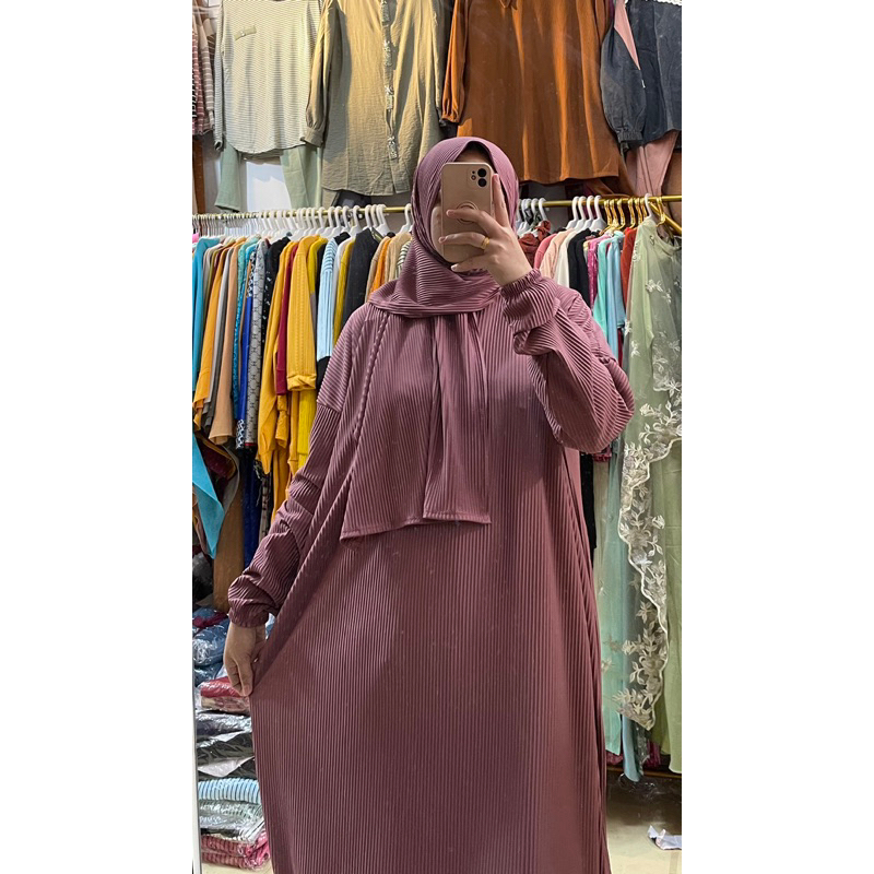 COD PRAYER DRESS ELECTRIC PLEATS | Shopee Philippines