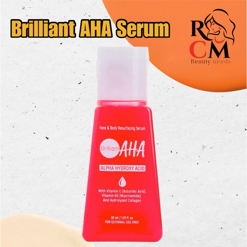 Brilliant Skin Aha Serum | Face And Body Resurfacing Serum | Brilliant ...