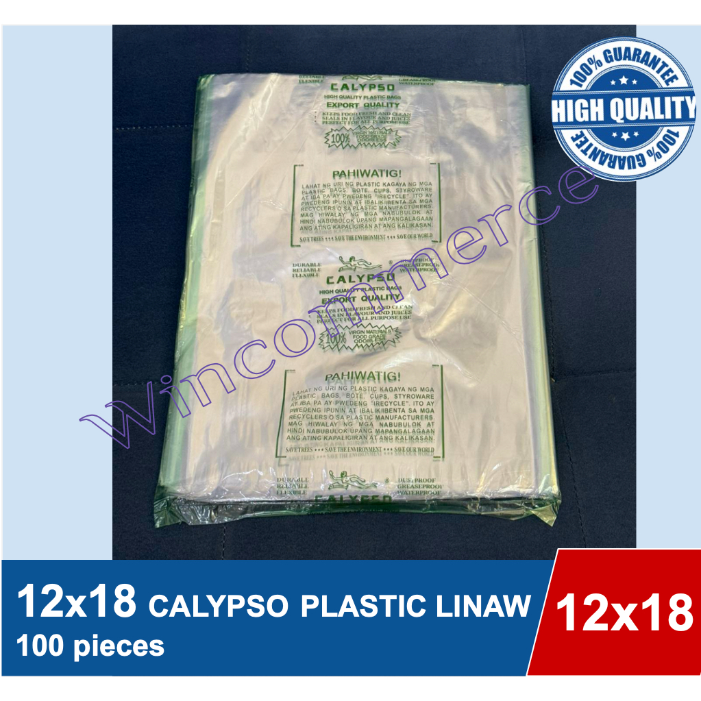 Plastic Linaw 12 x 18 (Linaw) Calypso Plastic / 100 pcs per pack ...
