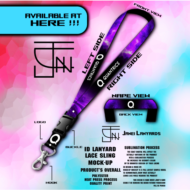 Quantrics | ID Lace Lanyard with Customized Design | Shopee Philippines