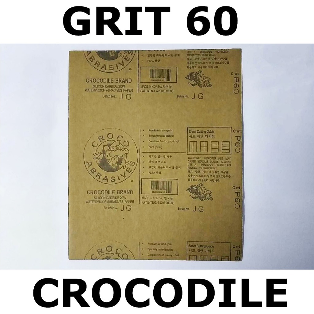 ORIGINAL CROCODILE SAND PAPER GRIT 60 ...