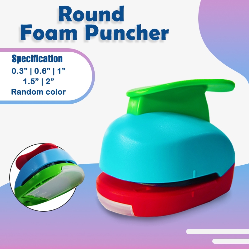 Eva Foam Round Puncher for DIY Scrapbooking Circle Puncher for Cards or ...