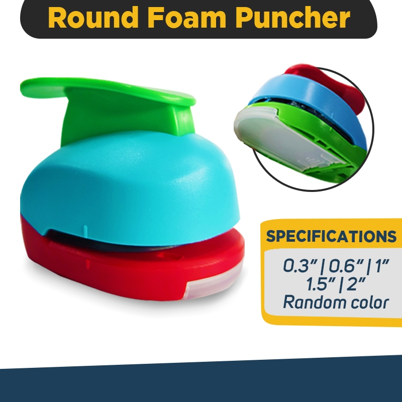 Round Foam Puncher (1pc) (assorted Color) | Shopee Philippines