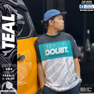 T-SHIRT - "TEAL” Design AIRCOOL & DRIFIT Fabric - BEYOND DOUBT CLOTHING ...