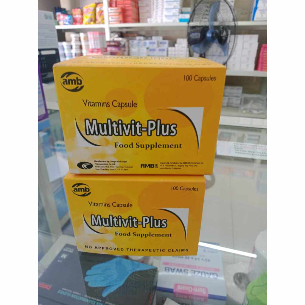 Multivit-Plus 100 Capsules Multivitamins Food Supplement | Shopee ...