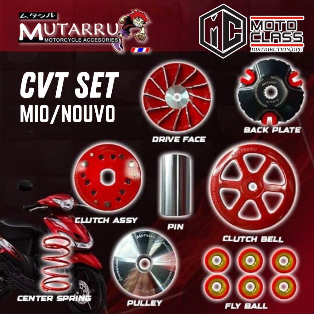MUTARRU CVT COMPLETE SET MIO/NOUVO | Shopee Philippines