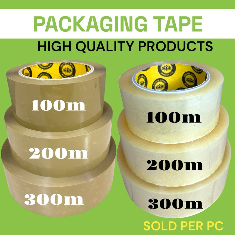 Packaging Tape Assorted Sizes(100m,200m,300m) sold per Pc | Shopee ...