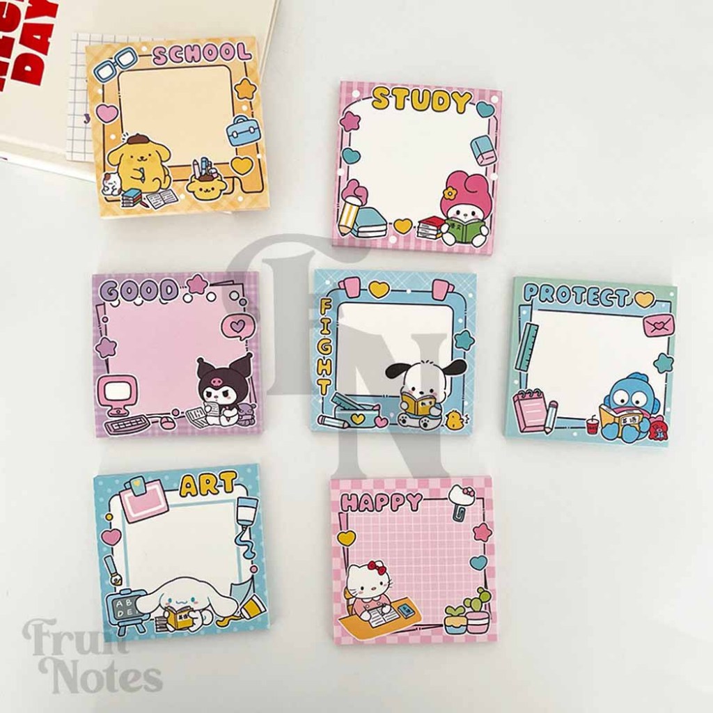 SN400 50 sheets Sanrio Study Theme Notepad | Shopee Philippines