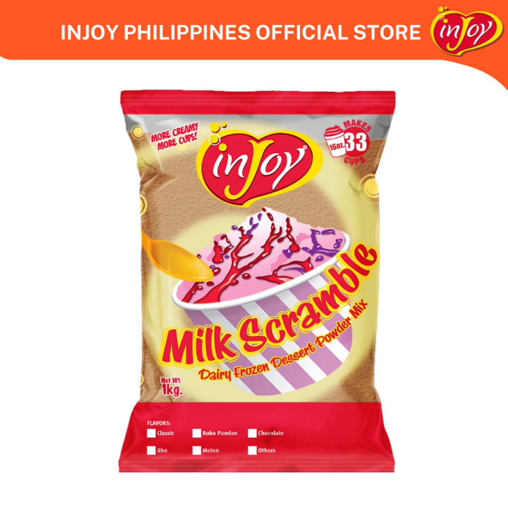 inJoy Chocolate Ice Scramble Powder 1kg | Shopee Philippines