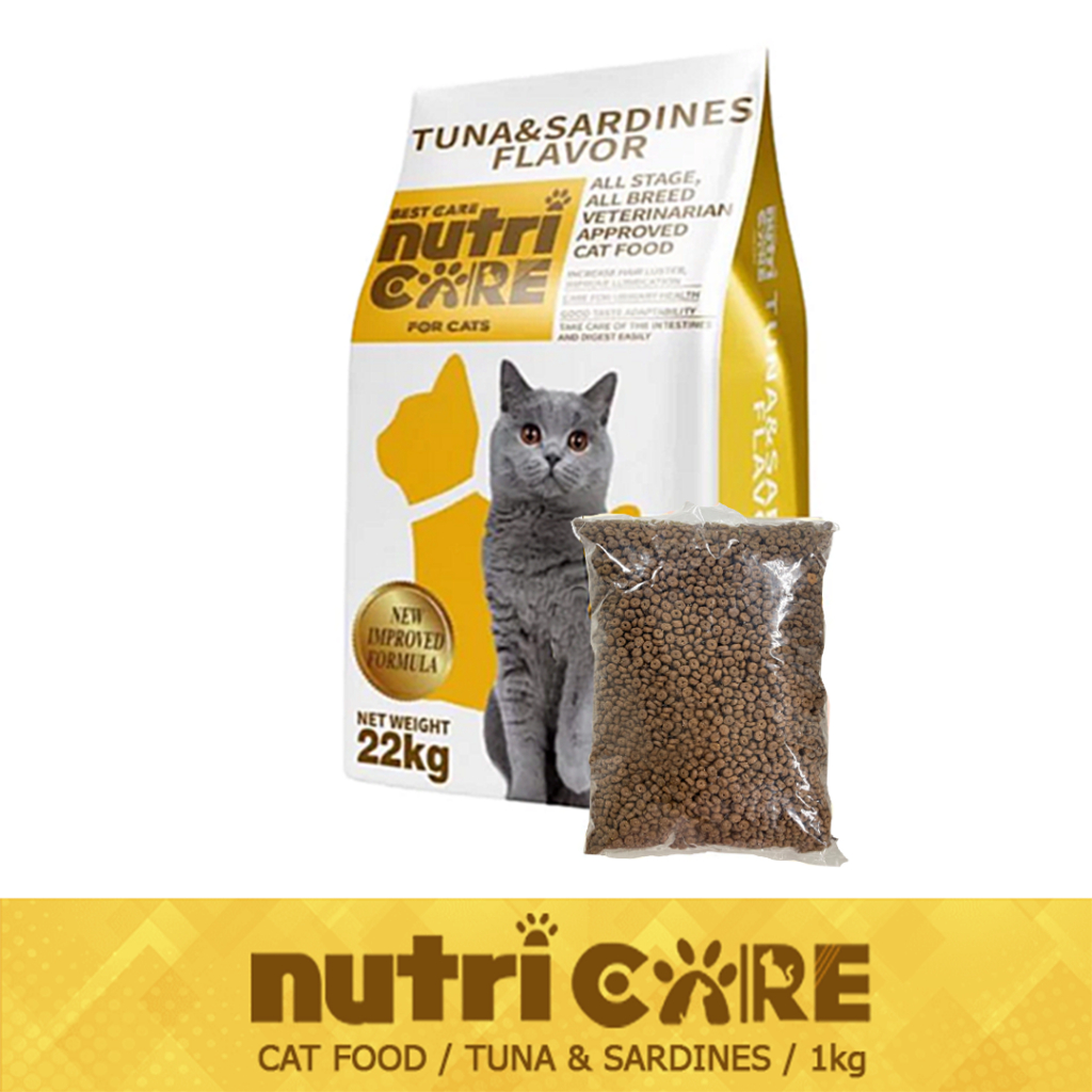 LKJ-NUTRICARE (1Kg Repacked) Cat Dry Food For All Stages Tuna, Marine ...