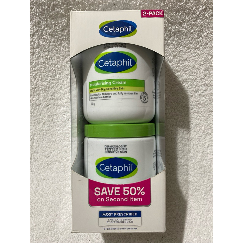 CETAPHIL Moisturizing Cream, Very Dry, Sensitive Skin 550gX2 | Shopee Philippines