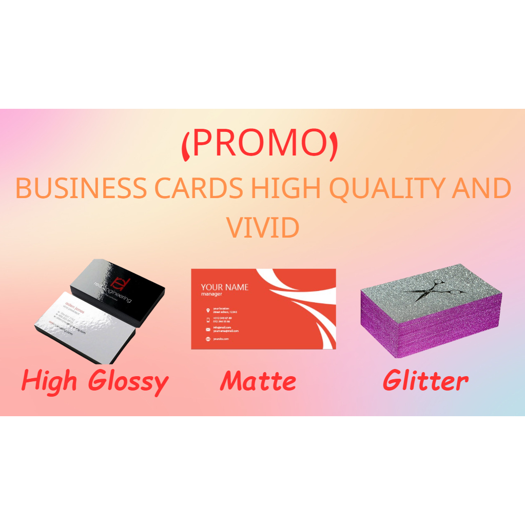 PROMO ️ 1000pcs Personalized Business Card Bulk Promo Order | Shopee ...