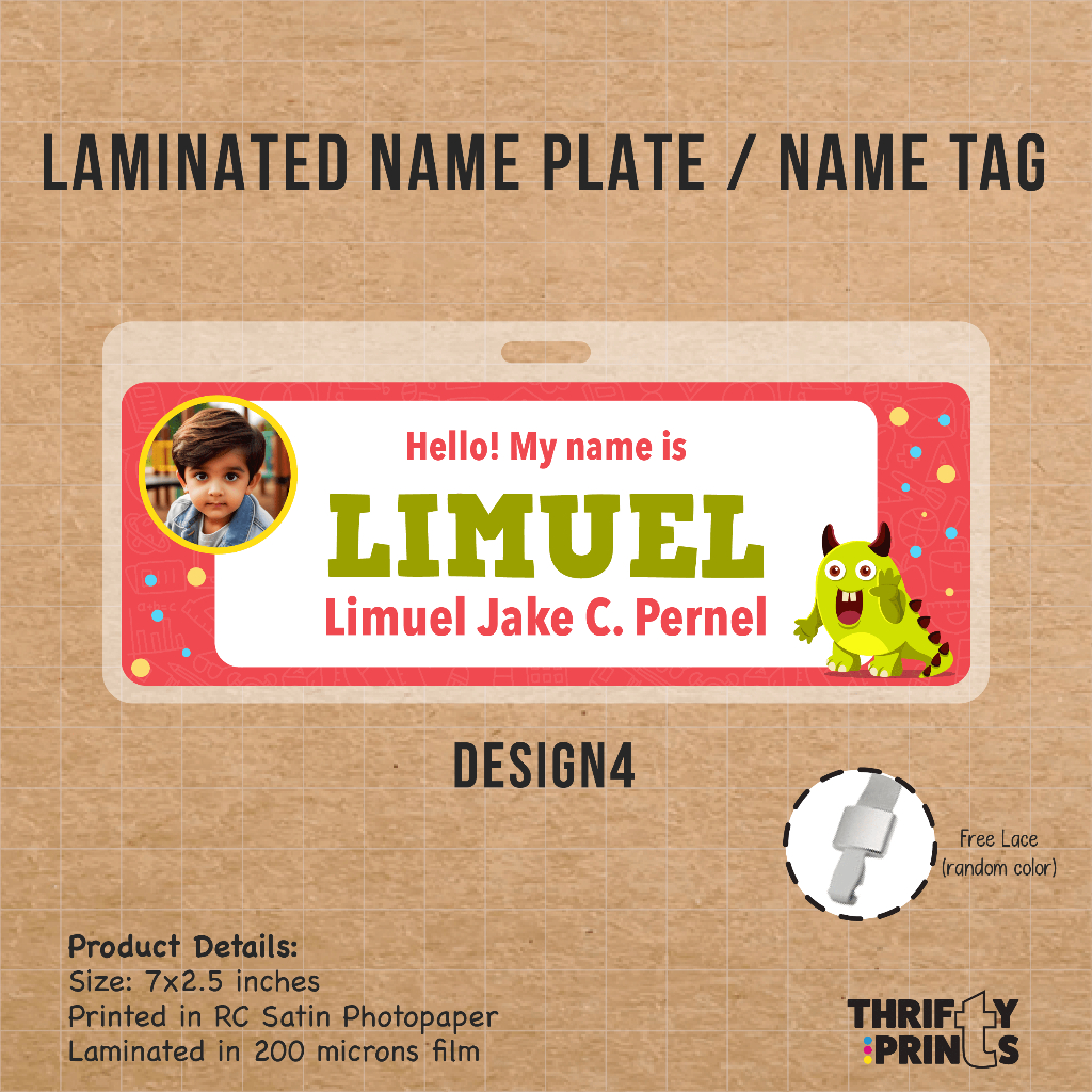 Laminated Name Tag / Name Plate / Nametag / Nameplate / Personalized ...