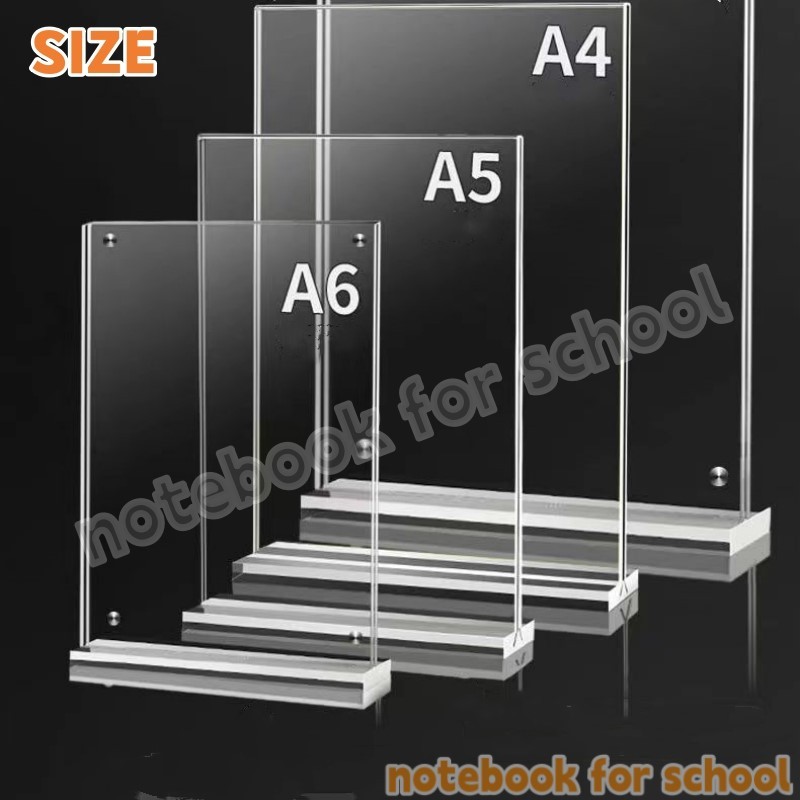 NFS Acrylic Poster Menu Holder Clear Frame Restaurant Desktop Display ...