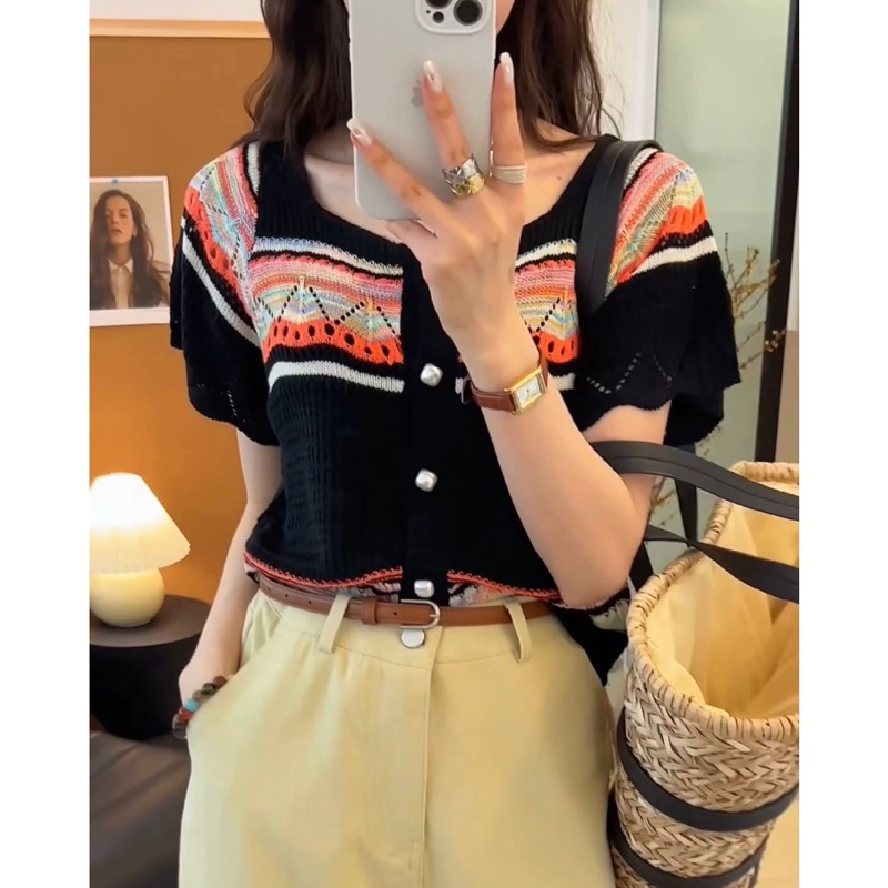 RRX Semi Translucent Knitted Top # 95136 | Shopee Philippines