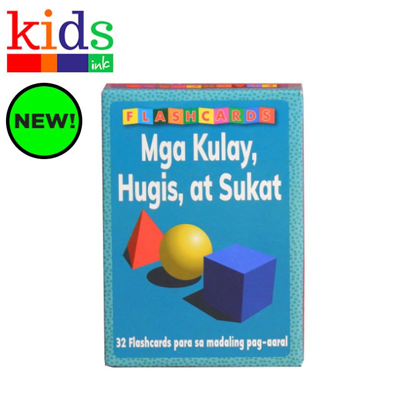 FLASHCARDS : MGA KULAY,HUGIS AT SUKAT - KIDS INK | Shopee Philippines