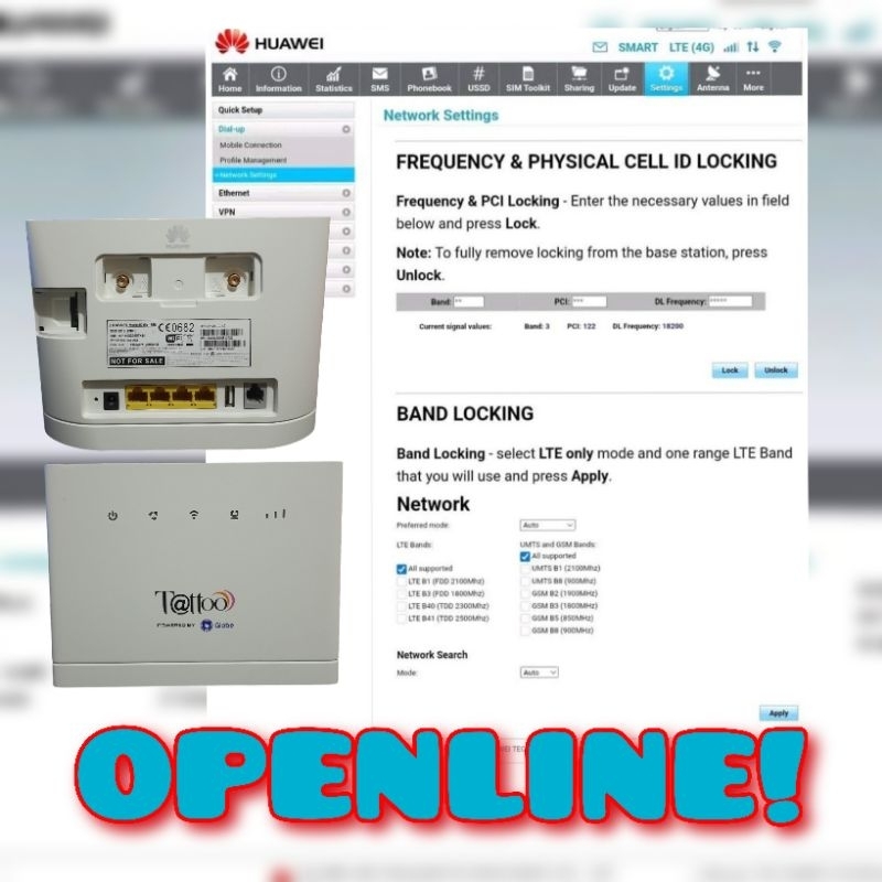 B315S - 936 OPENLINE LATEST FIRMWARE ( SECONDHAND MODEM ) | Shopee ...