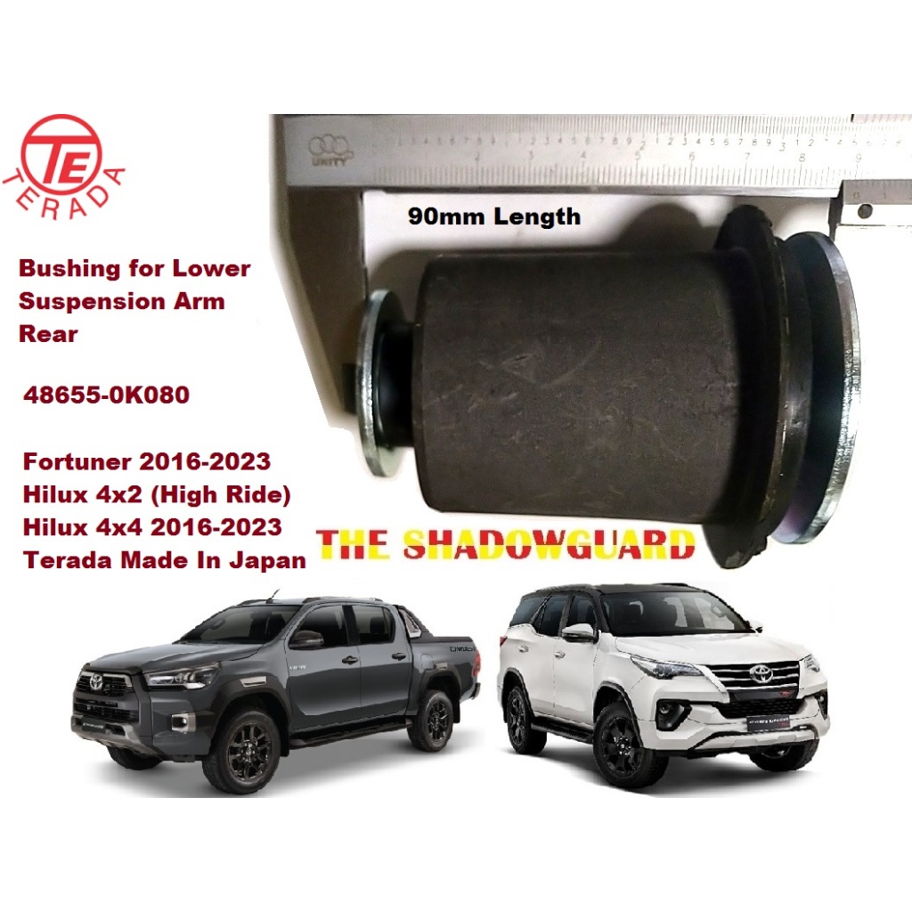 REAR Bushing Lower Suspension Arm Fortuner Hilux High Ride 2016 Made In ...