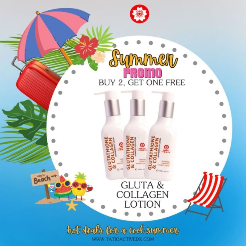 Buy 2 Take 1 TATIO ACTIVE Dx Glutathione and Collagen Advanced Body ...