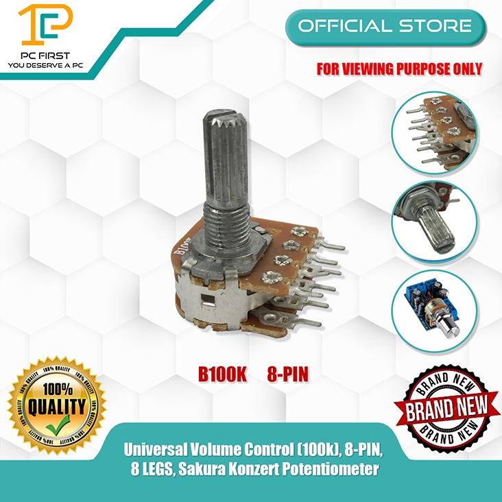 Universal Volume Control (100k), 8-PIN, 8 LEGS, Sakura Konzert ...
